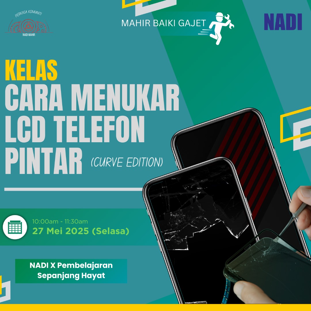 NADI MAHIR Baiki Gajet : CARA MENUKAR LCD TELEFON PINTAR (CURVE EDITION ...